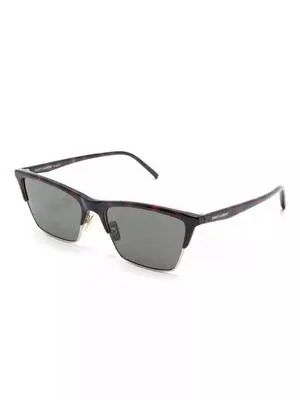 Saint Laurent Square-frame Sunglasses - Brown