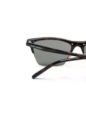 Saint Laurent Square-frame Sunglasses - Brown