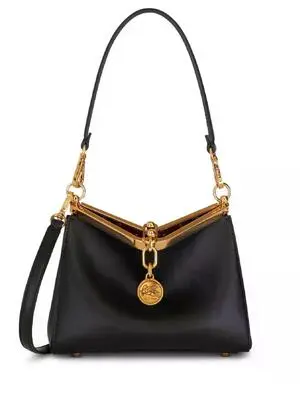 Etro Vela Leather Shoulder Bag - Black