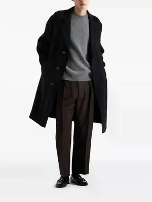 Prada Regenerated Cashmere Short-sleeve Sweater - Grey
