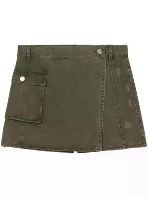 B+AB Distressed Panelled Shorts