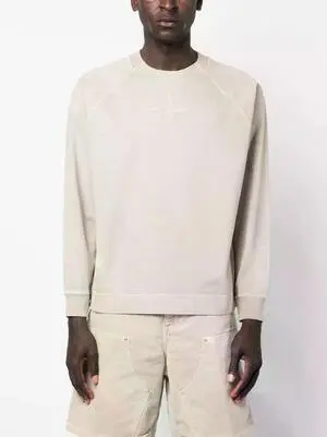 Stone Island Logo-embroidered Cotton Sweatshirt