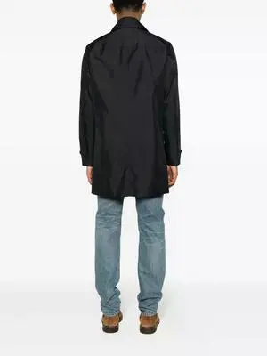FAY Navy Shell Layered Morning Raincoat