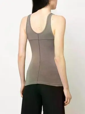 THOM KROM Sleeveless Top With Contrast Stitching