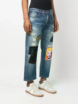 Junya Watanabe Patchwork Cropped Jeans