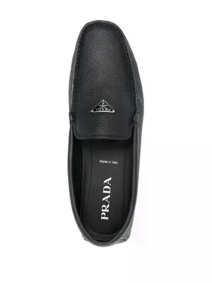 Prada Triangle Logo Loafers