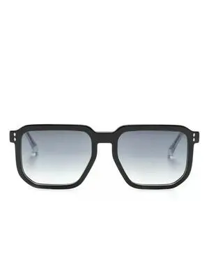 Isabel Marant Geometric Sunglasses With Tinted Lenses - Black