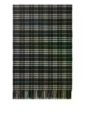 Burberry Check Wool Cashmere Blanket - Black