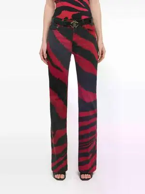 Roberto Cavalli Zebra-print Jeans