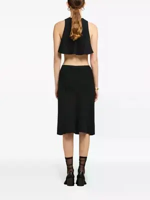 AMI Paris Flared Cropped Blouse