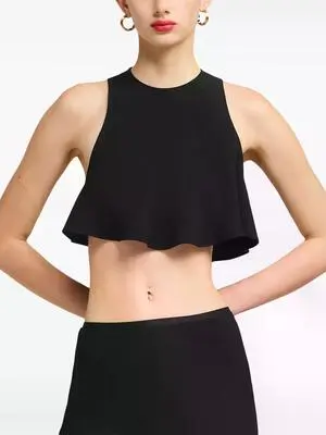 AMI Paris Flared Cropped Blouse