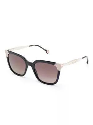 Carolina Herrera Square Frame Sunglasses - Black