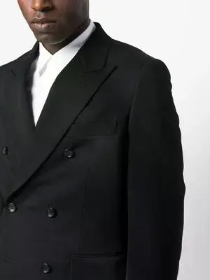 Comme Des Garçons Double-breasted Wool Blazer