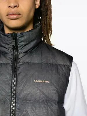 Dsquared2 Logo-embossed Ripstop Puffer Vest