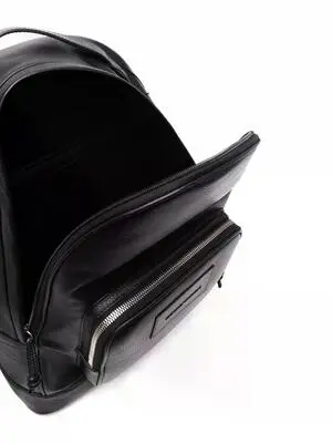 Emporio Armani Leather Zip-up Backpack