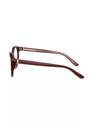 Giorgio Armani Round-frame Glasses - Red