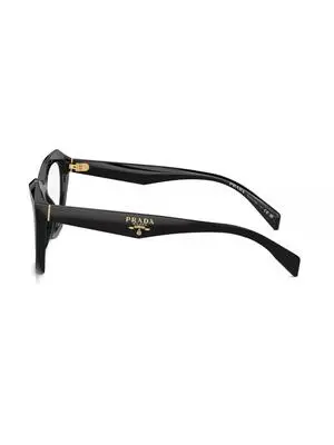 Prada Logo-engraved Geometric-frame Glasses