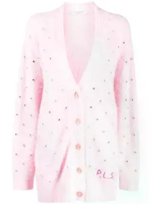 Philosophy Di Lorenzo Serafini Embellished Knitted Cardigan - Pink
