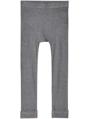 Random Identities Elasticated-waistband Cotton-blend Leggings - Grey
