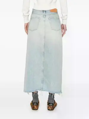 7 For All Mankind Denim Midi Skirt