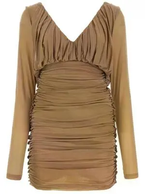 Saint Laurent V-neck Minidress