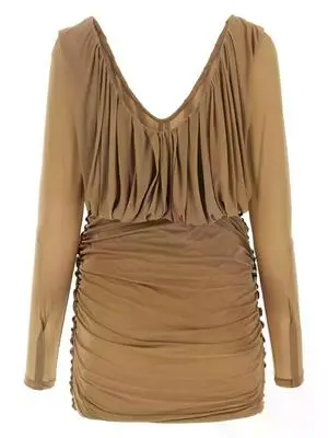 Saint Laurent V-neck Minidress