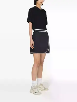 Moncler Logo-patch Wrap Tennis Skirt - Blue