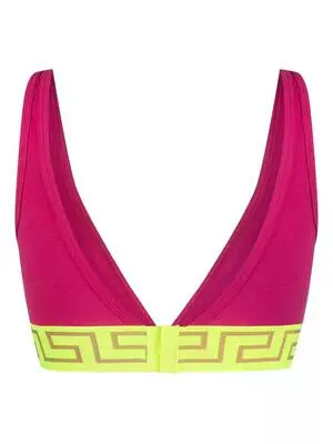 Versace Greca-print Bra