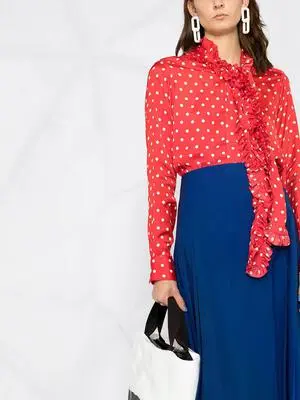 Plan C Polka Dot-print Blouse