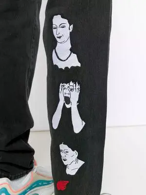 COUNTY OF MILAN More And More' Printed Cotton Blend Trousers