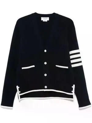Thom Browne 4-bar Stripe Virgin Wool Cardigan