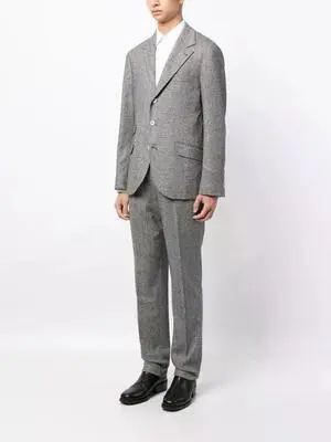 Brunello Cucinelli Wool-blend Herringbone Two-piece Suit