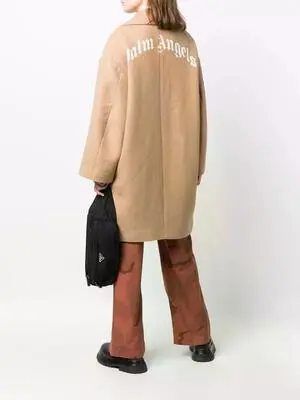 Palm Angels Oversized Logo-print Coat
