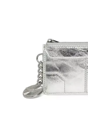 Zadig&Voltaire Sunny Metallic Card Holder - Silver