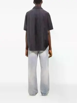 COURREGES Pinstriped Cotton Shirt