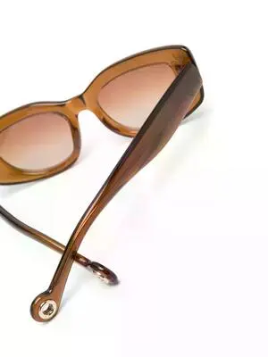 LANVIN Engraved-logo Tinted Sunglasses