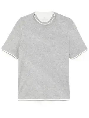 Brunello Cucinelli Mélange-effect T-shirt