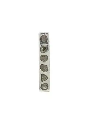 PARTS OF FOUR Diamond-encrusted Earring - Silver