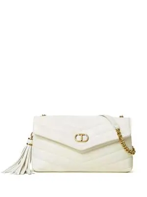 TWINSET Quilted Shoulder Bag - White