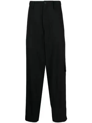 Yohji Yamamoto Tapered-leg Wool Trousers