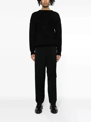 Yohji Yamamoto Tapered-leg Wool Trousers