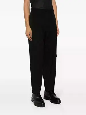 Yohji Yamamoto Tapered-leg Wool Trousers