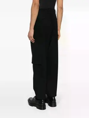 Yohji Yamamoto Tapered-leg Wool Trousers
