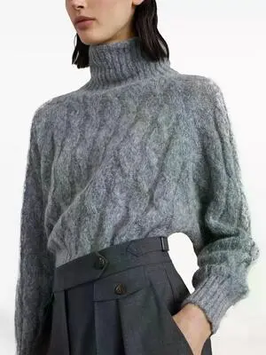 Brunello Cucinelli Pleat-detailing Virgin Wool-blend Shorts