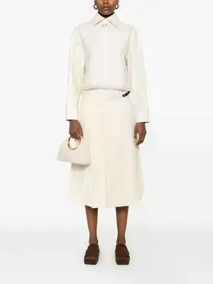DURAZZI MILANO Pleated Midi Skirt