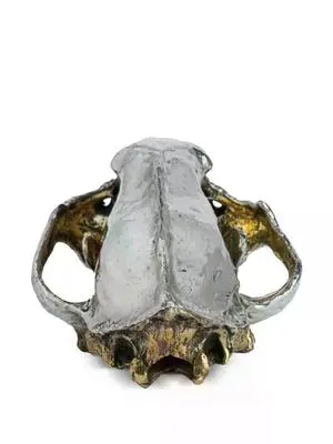 PARTS OF FOUR Leopard Skull Centrepiece