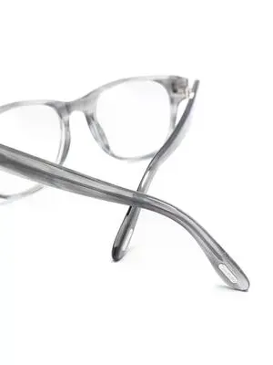TOM FORD Logo-engraved Round-frame Glasses