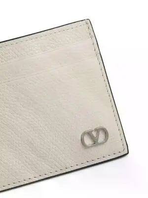 Valentino Garavani Vlogo Signature Cardholder In Grainy Calfskin