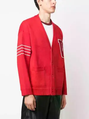 Valentino Garavani Vlogo Wool Cardigan