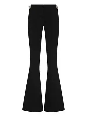 Dsquared2 Logo-plaque Flared Trousers - Black